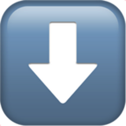 Down Arrow Emoji (U+2B07, U+FE0F)