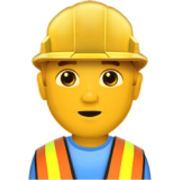 Man Construction Worker Emoji (U+1F477)