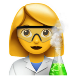 Woman Scientist Emoji (U+1F469, U+200D, U+1F52C)